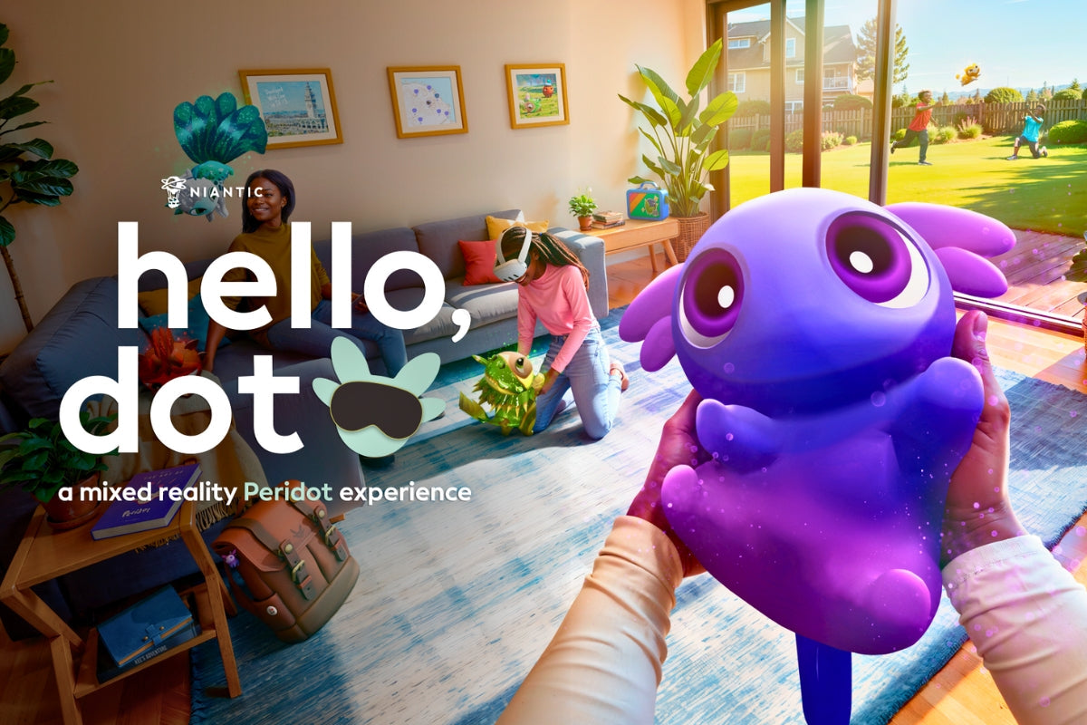 Hello, Dot on Meta Quest 3 with Meta Quest 3 VR Lenses – VOY Glasses