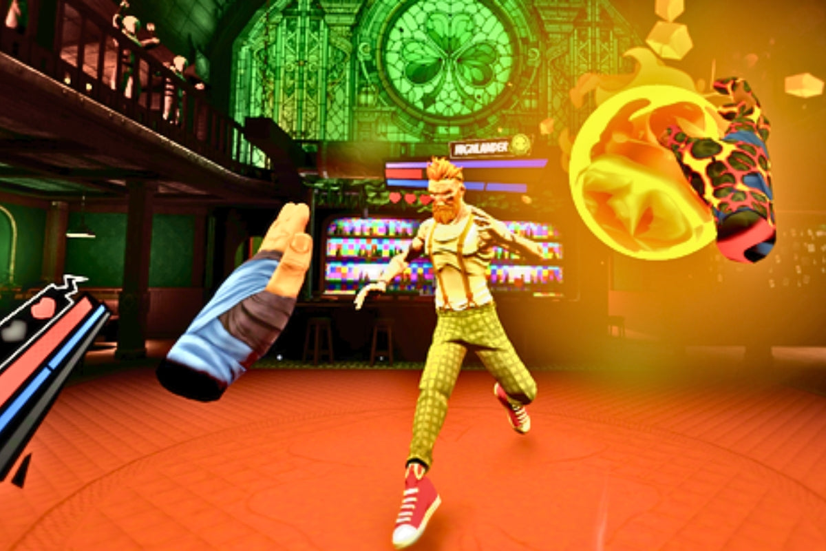 Slap Fighter VR Quest Game Action Enhanced with VR Lenses – VOY Glasses